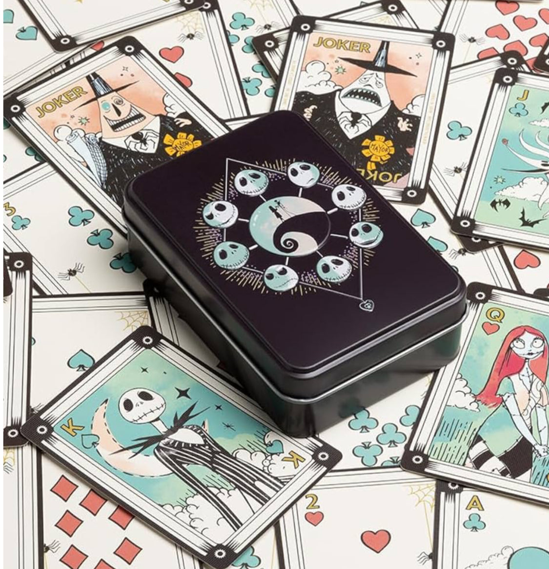 Nightmare Before Christmas Playing Cards in Collectable Tin – Topshoptoys